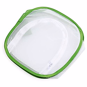 RESTCLOUD Insect and Butterfly Habitat Cage Terrarium Pop-up 12 X 12 X 12 Inches, Polyester Bottom for Easier Clean