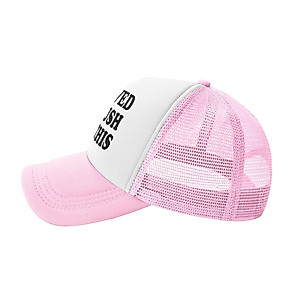 I Shaved My Bush for This Trucker Hat Unisex Adult Hats Adjustable Cap for Men and Women Classic Fishing Caps Pink