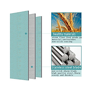 11 pcs Colorful Knife Set,Sharp Kitchen Knives Sets for Slicing Paring and Cooking, Professional Cute Pink Chefs Knife Set fit to Bbq RV Camping,Stainless Steel Knives, Scissors, Peeler&Cutting Board