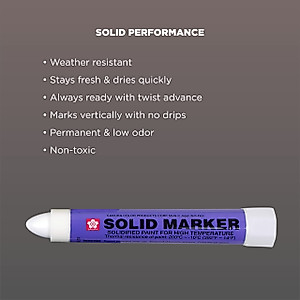 Sakura Solid Paint Markers - Permanent Marker Paint Pens - Window, Wood, & Glass Marker - White Paint - 1 Pack