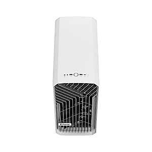 Fractal Design Torrent Compact White - Clear Tint Tempered Glass Side Panel - Open Grille for Maximum air Intake - Two 180mm PWM Fans Included - Type C - ATX Airflow Mid Tower PC Gaming Case