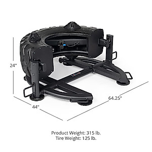 Titan Fitness Indoor 180 Degrees Tire Flipping Machine, Tire Weight 125 LB, Large Strength Training Device