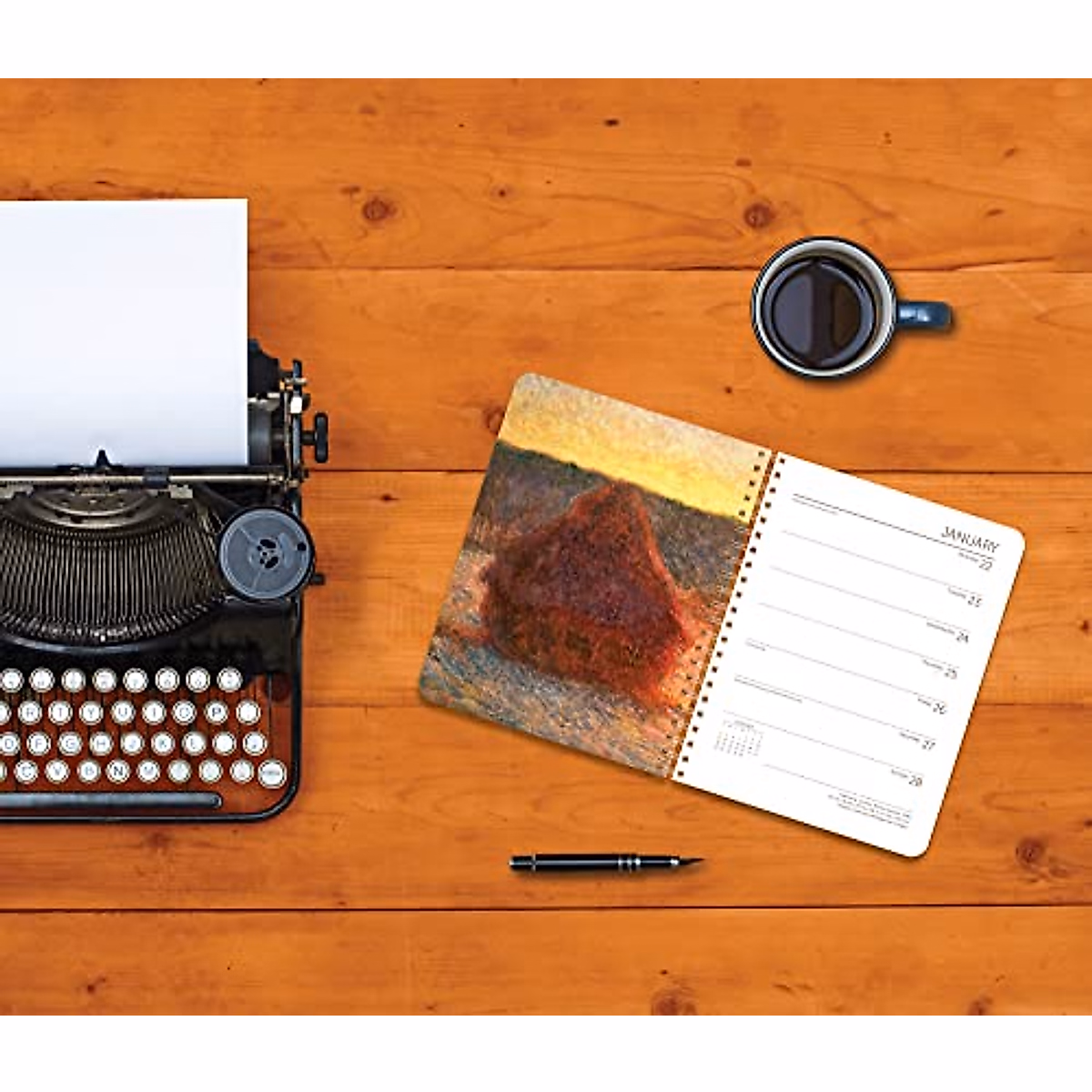 Monet Weekly Engagement Calendar 2024, Planner 6.5" x 8.5" Spiral Bound