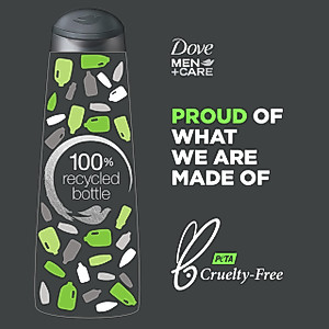 Dove Men+Care Fortifying 2 in 1 Shampoo and Conditioner, Fresh and Clean for Normal to Oily Hair with Caffeine and Menthol to Help Strengthen & Nourish Hair, 12 fl oz, Pack of 6