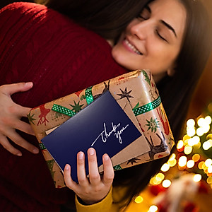 40 Pack 4x6 Thank You Cards with Envelopes and Stickers - Perfect for Weddings,Bridal Showers,Baby Showers,Graduations,Birthdays,Funerals,Small Business,Business and Formal All Occasion（Navy Blue）