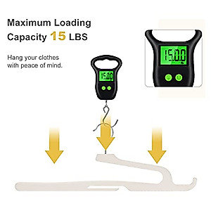 KHHYYLFJ Closet Plastic Space Saving Non Slip Multi Functional 360 Degree Swivel Pants Hanger, Heavy Duty Open S Shape Wide Trouser Hanger for Jeans Blanket Tablecloth Bra Lingerie, Ivory - Pack of 24