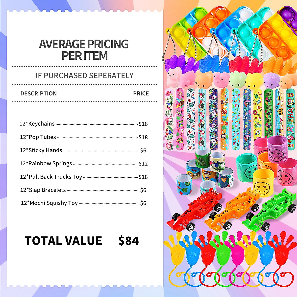 Party Favors for Kids, Prizes for Kids Classroom, Nurse Gifts Goodie Bag Stuffers Carnival Prizes School Classroom Rewards Treasure Box Fillers