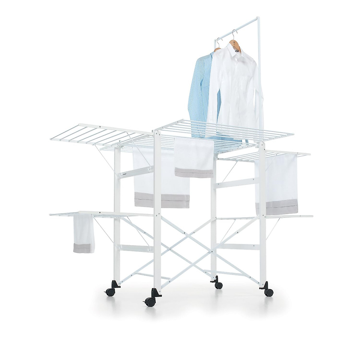 Foppapedretti Supergulliver Clothes Airer, 175 x 120 x 189 cm Aluminium 189x122x174 cm Bianco