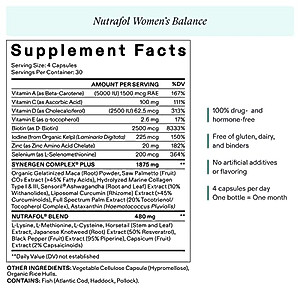 Nutrafol Women's Balance Hair Growth Supplement | Ages 45+ | Clinically Proven for Visibly Thicker Hair & Scalp Coverage | Dermatologist Recommended | 1 Refill Pouch | 1 Month Supply