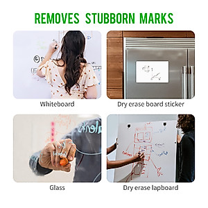 loukin Non-Toxic Whiteboard Cleaner, 8.5oz Dry Erase Board Cleaner, Low-Odor Whiteboard Cleaning Spray with Cloth, Removes Stubborn Marks from Whiteboards