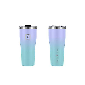 IRON °FLASK Insulated Rover Tumbler w/Lid & Straw - Leak Proof & Stainless Steel Bottle for Hot & Cold Drinks - Coffee Travel Mug, Water Metal Canteen, Thermal Cup - Cotton Candy, 24 Oz