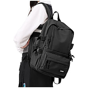 school backpack for girls black everyday backpack for women college small travel backpack for men teens minilaptop backpack book bag with laptop compartment boy High school Casual Daypack lightweight