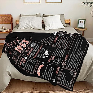 AYPUG 60th Birthday Gifts for Women - 50"x60" Throw Blanket 60th Birthday Decorations for Girl, 60th Birthday Gift Ideas, Back in 1963 Throw Blanket Grandma/Mom Birthday Gifts (Back in 1963)