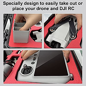 FPVtosky Mini 3 Pro Hard Case for DJI Mini 3 / Mini 3 pro, Waterproof Carrying Case for Mavic mini 3 pro, Outdoor Travel Portable Case for DJI Mini 3 / Mini 3 Pro with DJI RC Controller Accessories