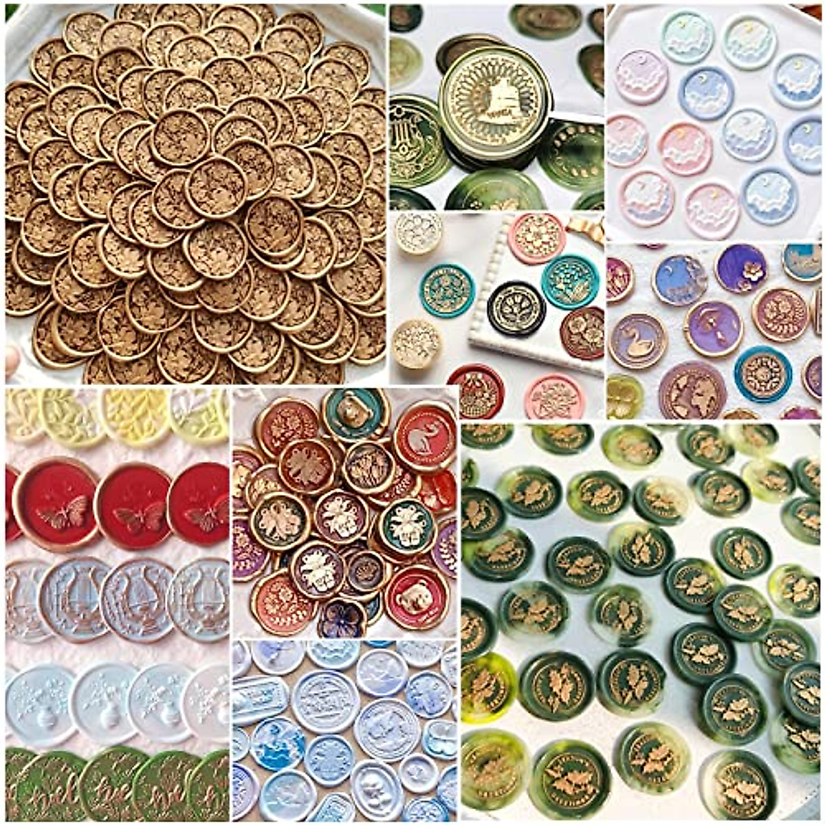 Palksky Adhesive Dots for Wax Seal, 250PCS Adhesive Wax Seal Backing for Wax Sealing, Transparent Removable Sticky Tack Putty for Wax Seal Stickers, Craft Adhesive Waxing(Diameter 1inch)