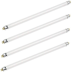 Bluex Bulbs - 4 Pack F14T5/841 14W 22 Inch T5 Fluorescent Tube Light Bulb 4100K Cool White Mini Bi-Pin (G5) Base Straight Tube Light Bulb