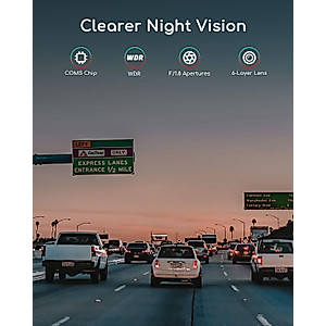 Dual Dash Cam Front Rear - COOAU 2.5K Car Camera 3” IPS Screen with WiFi APP - Dashboard Cam GPS WDR G-Sensor | 24H Parking Mode Night Vision | Loop Recording