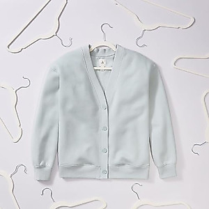 Amazon Basics Slim, Velvet, Non-Slip Suit Clothes Hangers, Ivory/Beige- Pack of 30