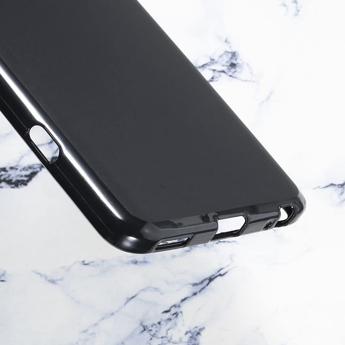 Shantime for LG V20 H990DS Case, Soft TPU Back Cover Shockproof Silicone Bumper Anti-Fingerprints Full-Body Protective Case Cover for LG V20 H990DS (5.70 Inch) (Black)