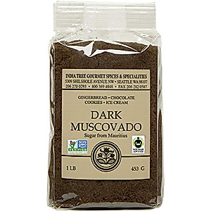India Tree Dark Muscovado Sugar, 1 Pound