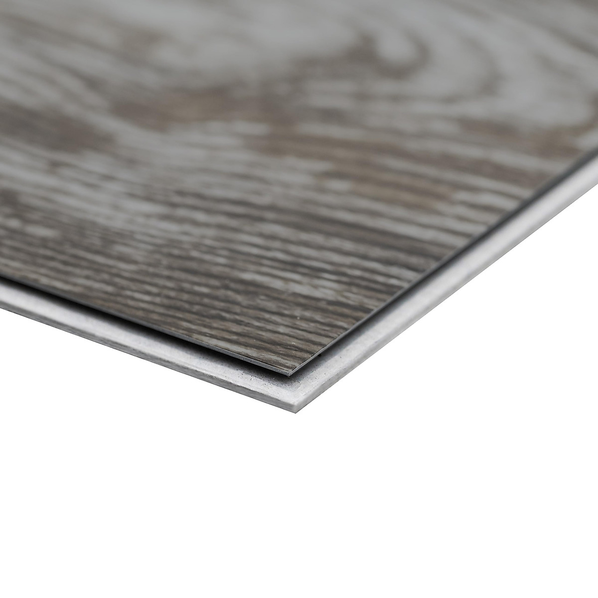 MSI McKenna 7 in. x 48 in. Luxury Vinyl Flooring, Rigid Core Planks, LVT Tile, Click Lock Floating Floor, Waterproof LVT, Wood Grain Finish, Digby Gray-Dark, 23.77 Square Feet