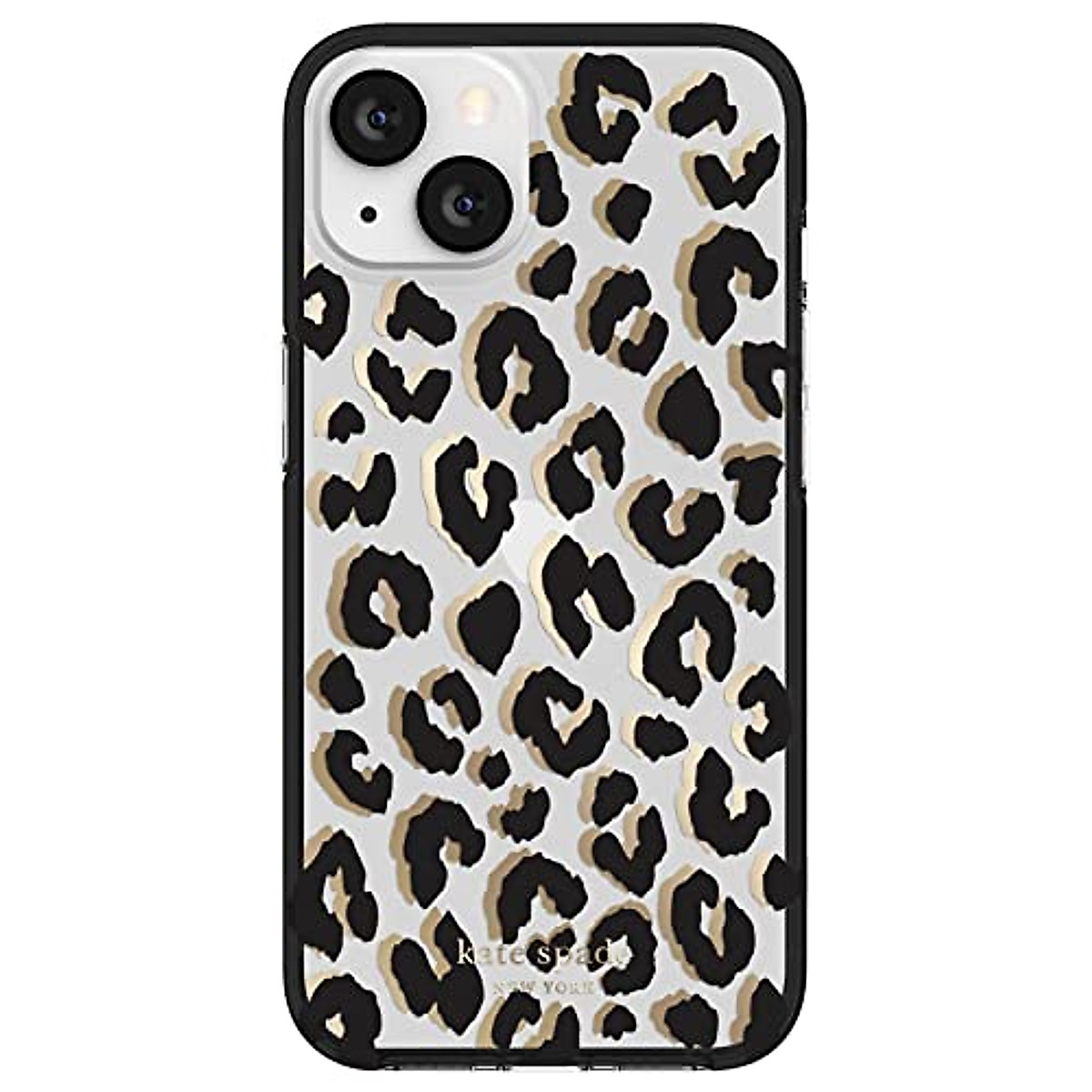 kate spade new york Protective Hardshell Case for iPhone 13 - City Leopard Black