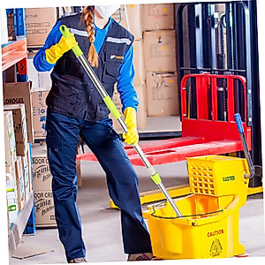 FOYTOKI 1 Set Mop Pole Mopping Floor Cleaner Mop Mopa para Limpiar Pisos Commercial Mop Turnicate Kit Handle Mop Rod Mop Handle Replacement Mops Rotating Mop Accessory Rod Green Plastic