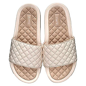 Athletic Propulsion Labs Women's Lusso Slide, Creme/Rose Dust, 8