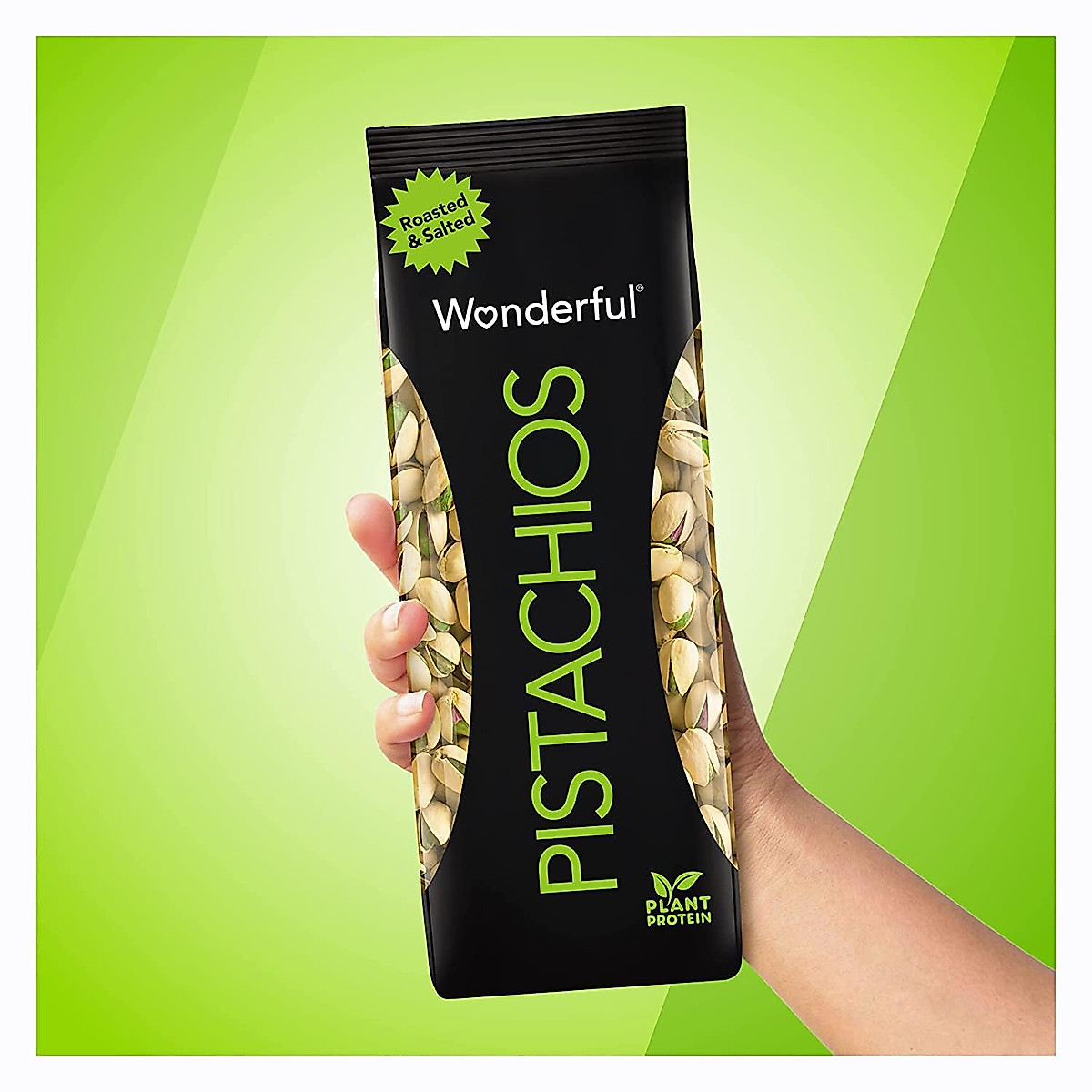 Wonderful Pistachios In Shell, Roasted & Salted Nuts, 32 Ounce Bag, Protein Snacks, Gluten Free Snacks, Healthy Snacks