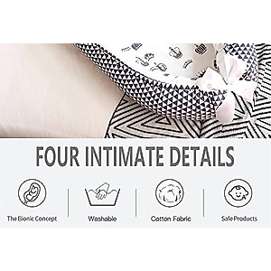 Baby Lounger, Baby Lounger for Co Sleeping Newborn Lounger Cover Sleeper Baby Sleeping Bed, 100% Soft Breathable Newborn Lounger Nest for 0-12 Months Infant Lounger Floor Seat for Lounger (B)