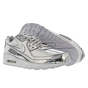 Nike Womens Air Max 90 WMNS CQ6639 001 Metallic Pack - Silver - Size 7W