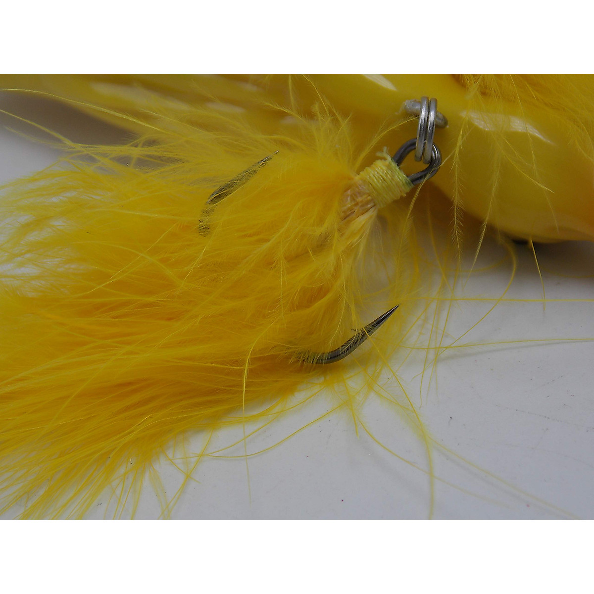 CATCHSIF Topwater Orange Duck Hard Fishing Lures with Rotating Flippers 1PK_AB