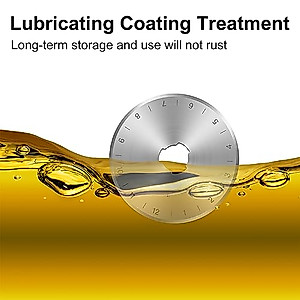 10 Pack Rotary Cutter Blades 45mm Wheel Cutter Blades by SSPONT, compatible with OLFA,DAFA,Truecut etc. Quilting Scrapbooking Sewing Arts Crafts, Sharp and Durable