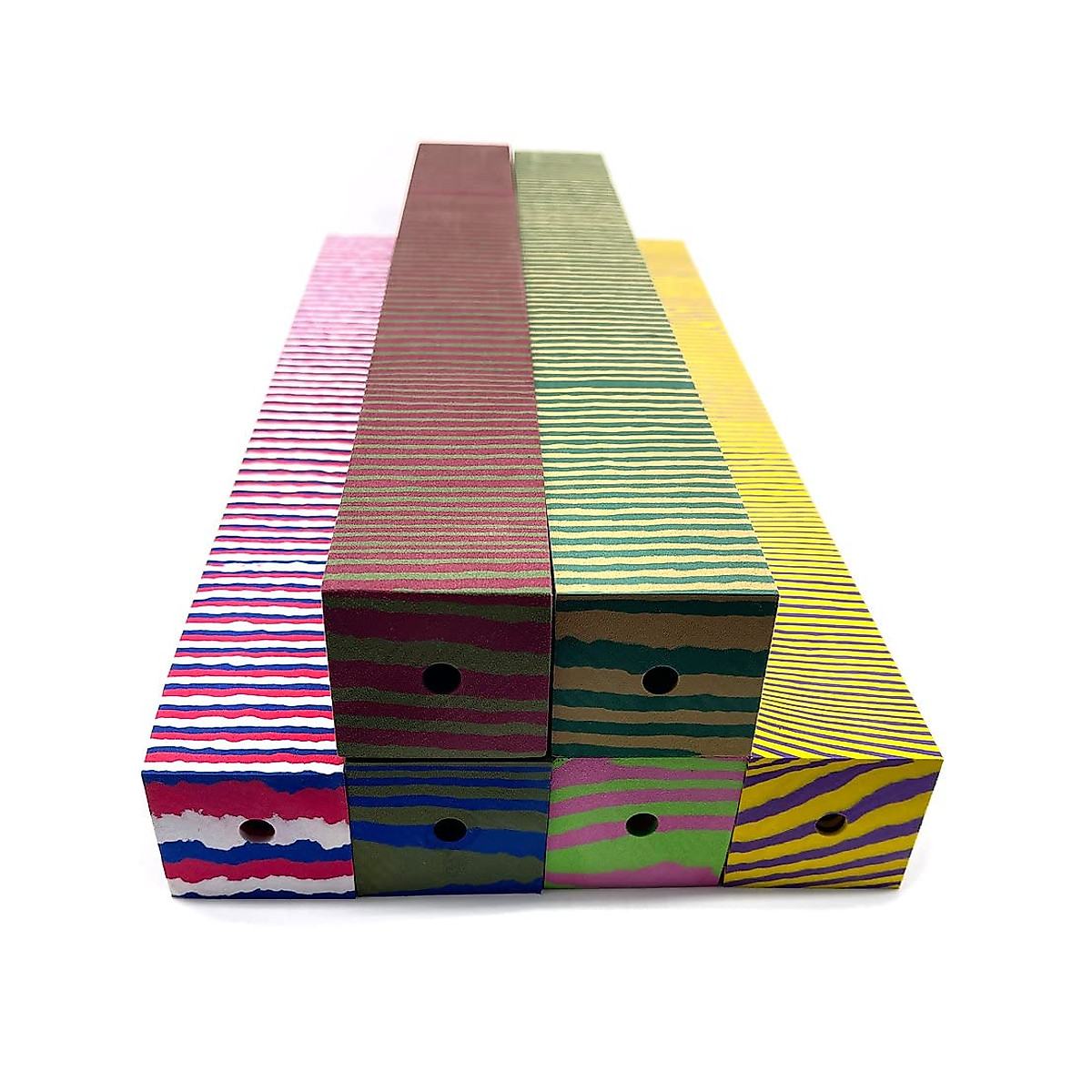 Rod Building EVA Foam Block Tiger Stripe 18" x 2" x2" x3/8"