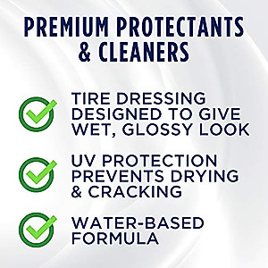 303 High Gloss Tire Shine & Protectant - Long-Lasting, Water-Based Formula - Superior UV Protection - No Harmful Silicones - Prevents Cracking - 16 fl. oz. (30395CSR) Packaging May Vary