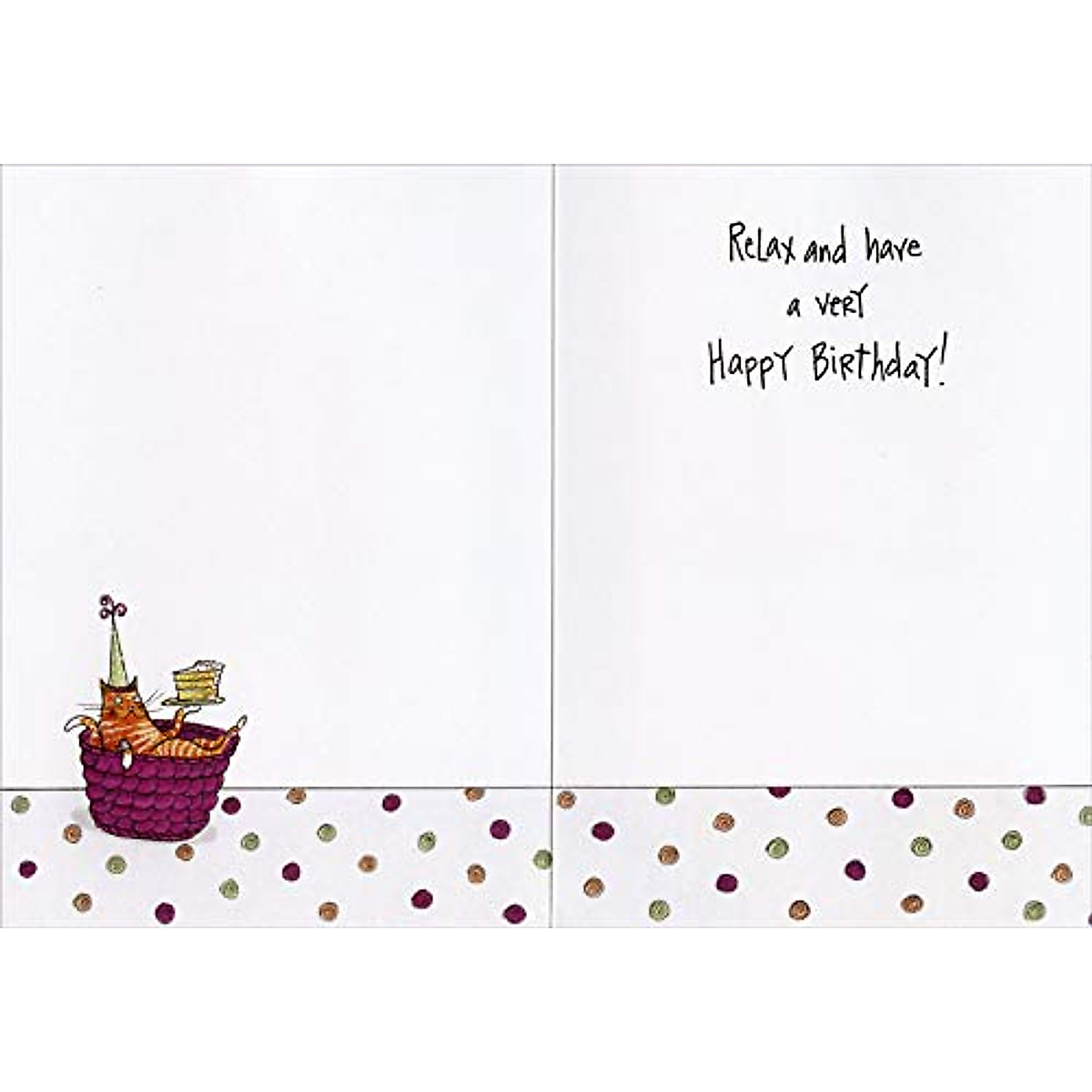 Oatmeal Studios Two Cats in Kitchen Funny/Humorous Birthday Card