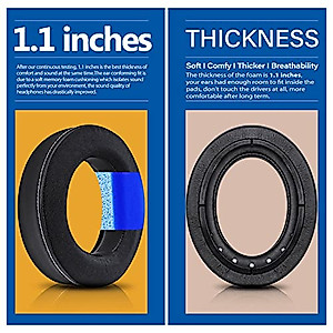 HS70 Pro Thicker Upgrade Cooling Gel Earpads - Compatible with HS50 Pro HS60 Pro HS70 I Replacement Ear Cushion Cup with Microphone Foam and Installation Tool (Silky Cool Fabric)