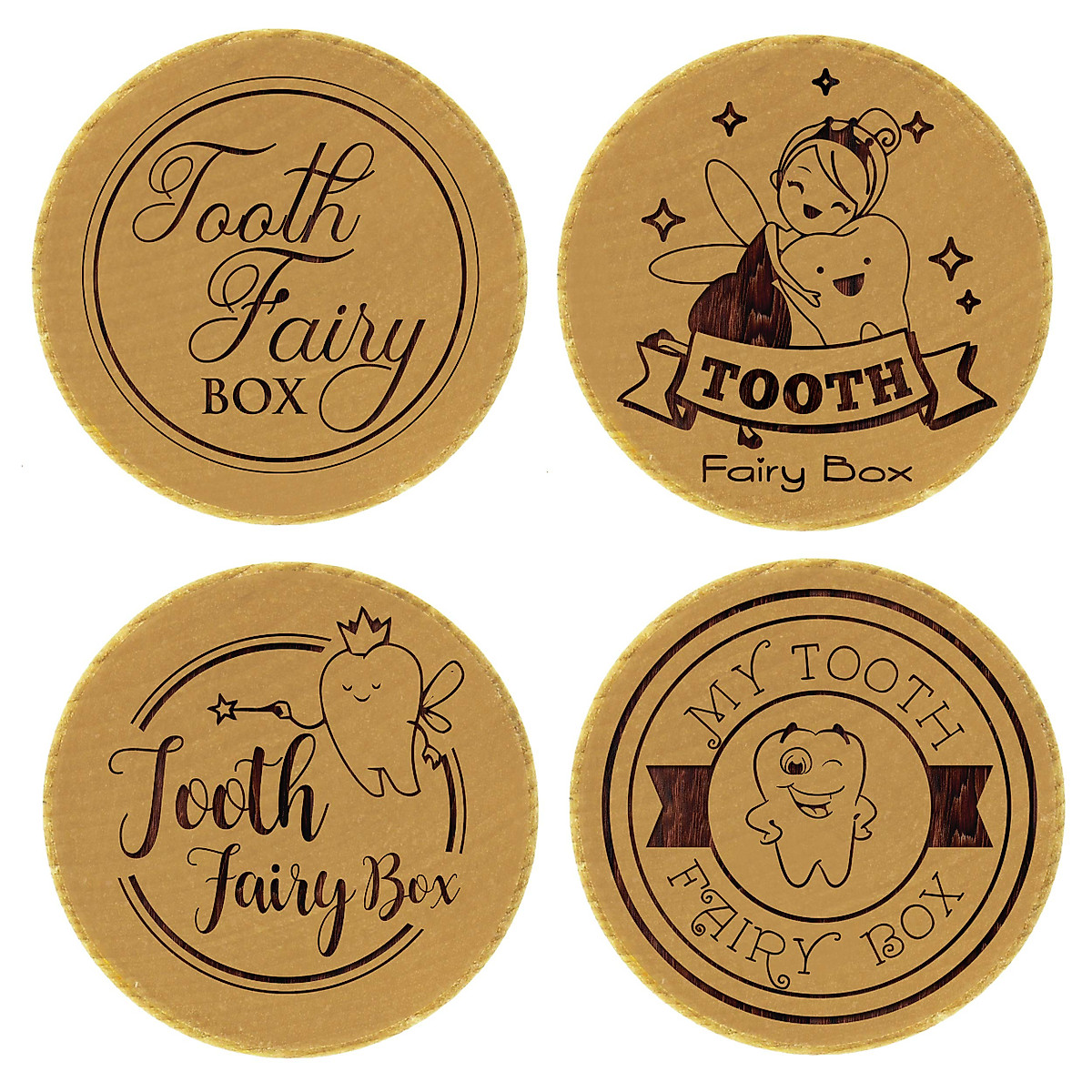 My Personal Memories Wood Tooth Fairy Box - Baby Keepsake for Boys, Girls, Children, Kids