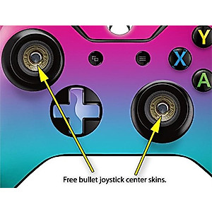 WraptorSkinz Decal Style Vinyl Skin Wrap compatible with XBOX One Original Wireless Controller Smooth Fades Neon Teal Hot Pink - (CONTROLLER NOT INCLUDED)
