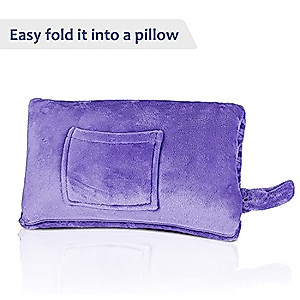 Catalonia Classic Oversized Hoodie Blanket Sweatshirt, Sherpa Wearable Blanket with Giant Pocket, Cozy Soft Warm Portable Sweatshirt, Gift for Women Men Father