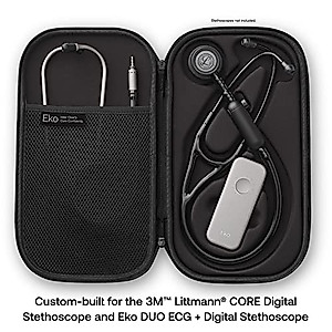 Eko Stethoscope Case Built for 3M Littmann CORE Digital Stethoscope/Cardiology IV Stethoscope/Classic Stethoscope/Eko Duo ECG + Digital Stethoscope