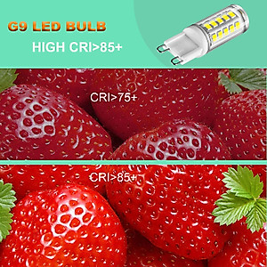 ATA 6 Pack G9 LED Bulb T4 Chandelier Light Bulbs 4W Natural White 6000K, (40W Halogen Replacement) G9 Bi Pin Ceramic Base, 120V AC 360°Beam Angle 450LM for, Barthroom Lamp, Crystal Wall Lamp