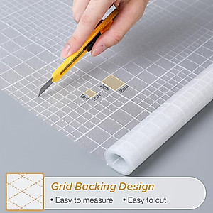 rabbitgoo Frosted Glass Window Film, Privacy Film for Glass Windows Static Cling, Removable Indoor Frosting Clings for Bathroom, Pure, 11.8 x 78.7 inches