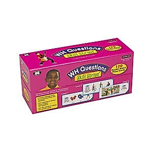 Super Duper Publications | WH Questions Skill Strips® Photo Cards | Educational Learning Resource for Children | Practice Expressive and Receptive Language Skills