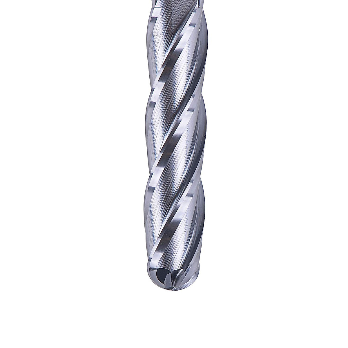 SpeTool 4 Flutes Ball Nose End Mill Solid Carbide CNC Router Bits 1/4 Inch Shank with 3 Inch Long Spiral Milling Tool