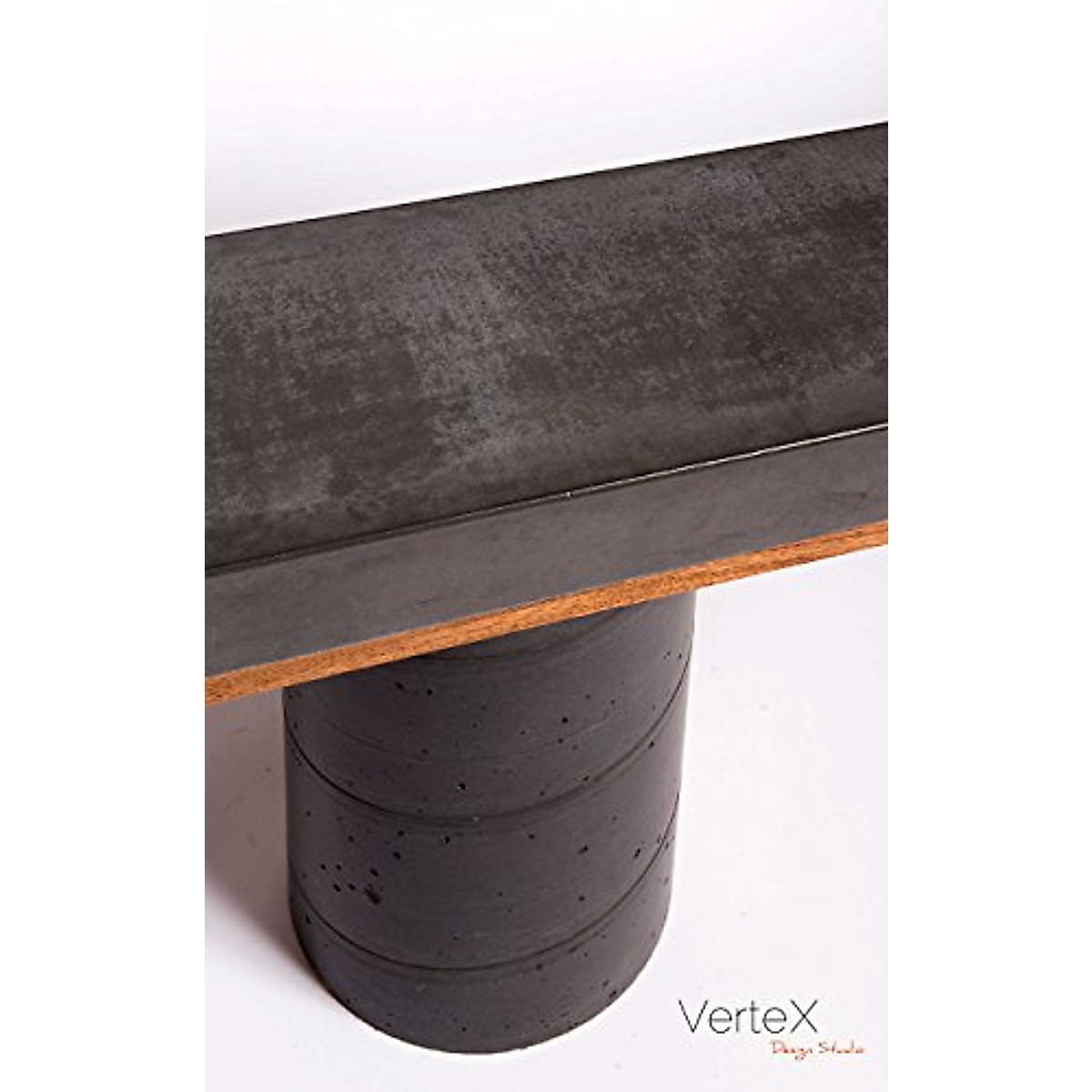 Concrete Black Bench
