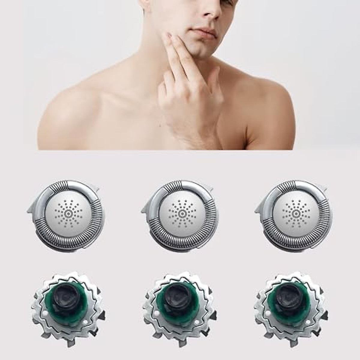 3X Replacement Shaver Head Shaver Blade for Philips Norelco 3805XL, 3801XL, 3605X, 3604X, 3601X, 3405LC, 5625X, 5812XL, HQ40, PQ208