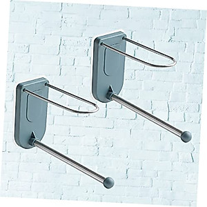 Zerodeko 2 Pcs Metal Clothes Hanger Purse Holder Stainless Steel s Hooks Clothes Pin Organizing Rack Clothes Hangers Stacker Rack Clothes Hangers Storage Rack Clip Hook up Shelf Hanger Rack