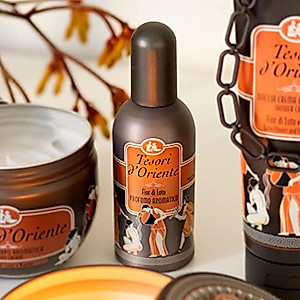 Tesori d'Oriente Perfumes for Women, Women’s Eau De Toilette Spray, Men’s Fragrances -100ml 3.38fl.oz [Italian Import]-(Lotus Flower)