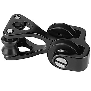 Zerone Cable Slide, Splitter Roller Glide Shooting Hunting Aluminium Alloy Glide Separator(Black)